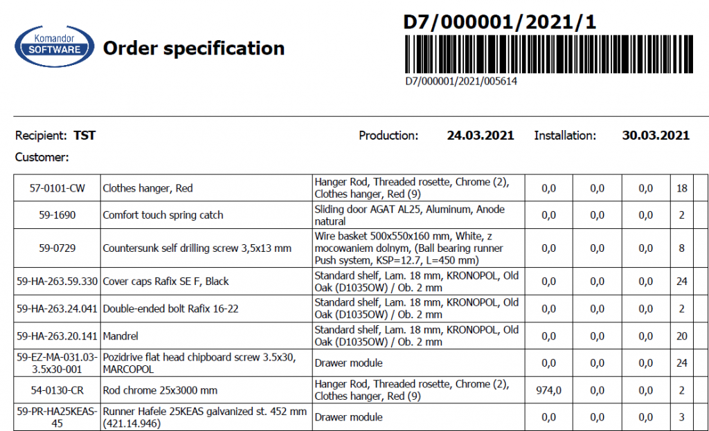 OCS – Komandor Software